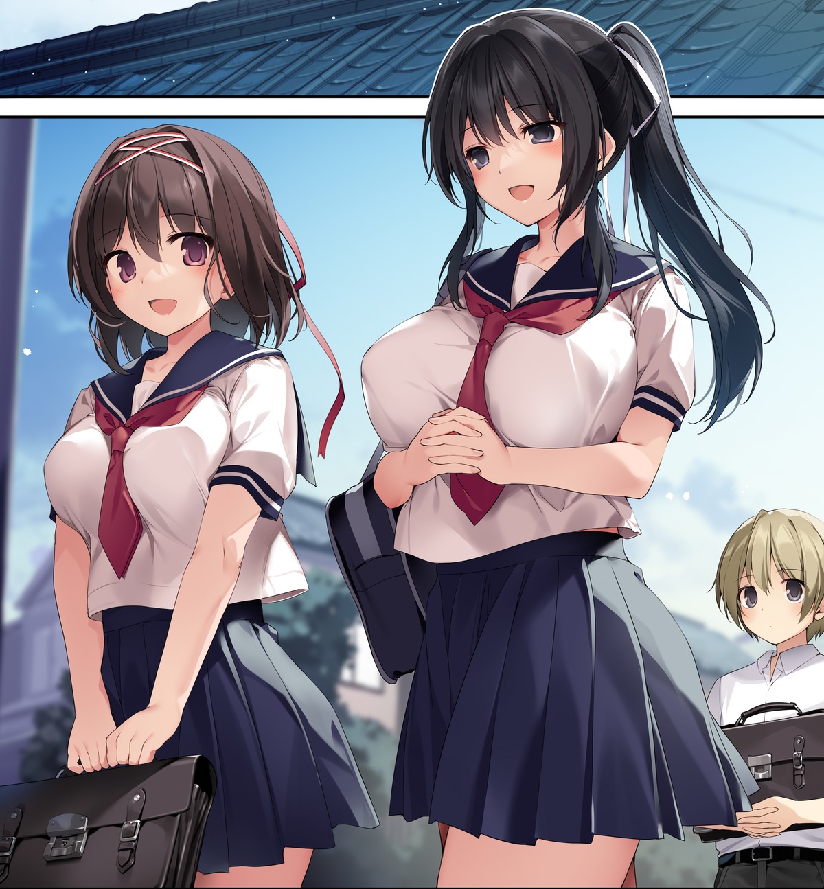 karory seiso bitch na miko senpai amakawa misaki sakaguchi rin seifuku | #1098260 | yande.re